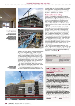 Worcester library Post Tensioned Concrete Case Study | PDF