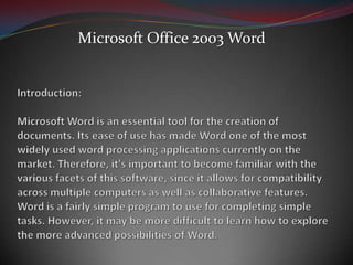 Word 2003 | PPT
