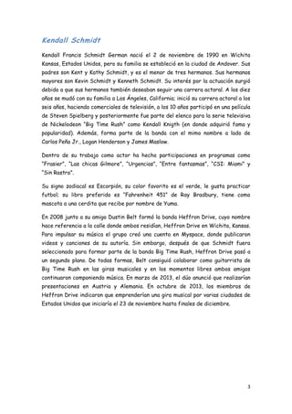 Biografia De Big Time Rush | DOCX