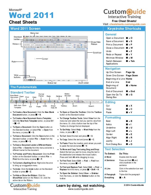 Microsoft Word Cheat Sheet Microsoft Word Cheat Sheet