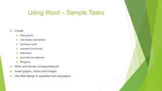 Workplace Technology I 2013 (Session 2: Microsoft Word) | PPT