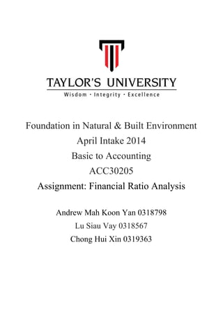 Accounting Final Assignment | PDF
