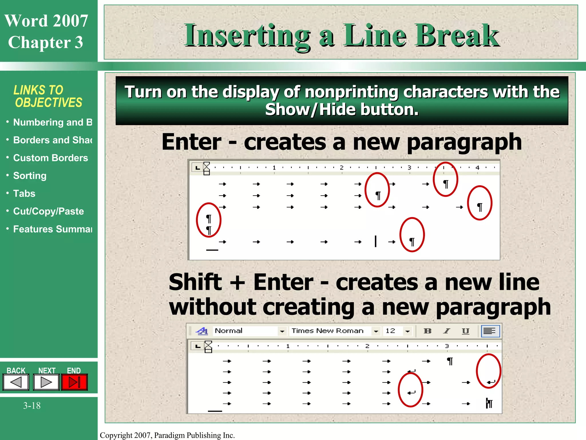 Word Chapter 3 - Formatting Paragraphs | PPT