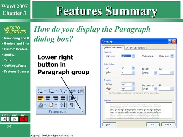 Word Chapter 3 Formatting Paragraphs Ppt Desktop Publishing Computer Software And