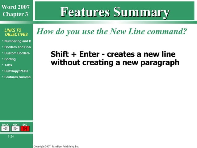 Word Chapter 3 Formatting Paragraphs Ppt Desktop Publishing Computer Software And