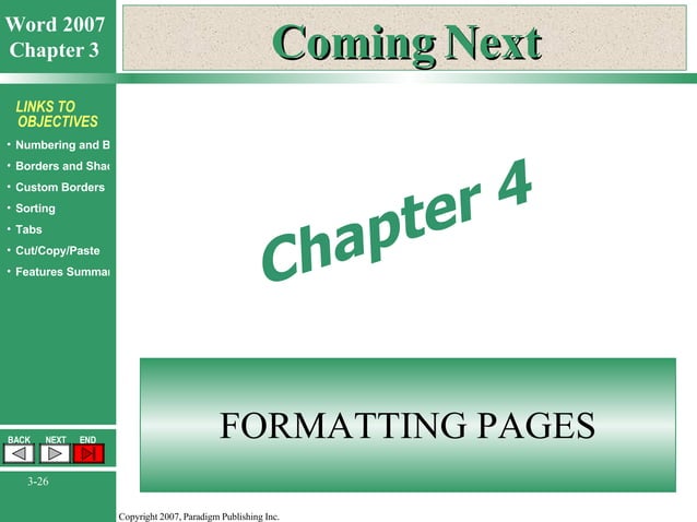 Word Chapter 3 - Formatting Paragraphs | PPT | Desktop Publishing ...