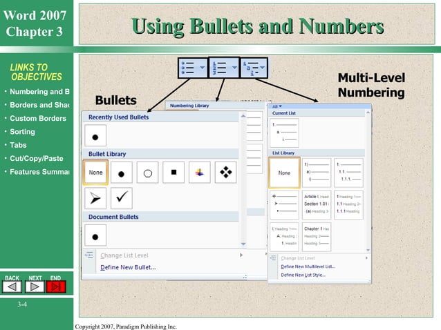 Word Chapter 3 - Formatting Paragraphs | PPT | Desktop Publishing ...