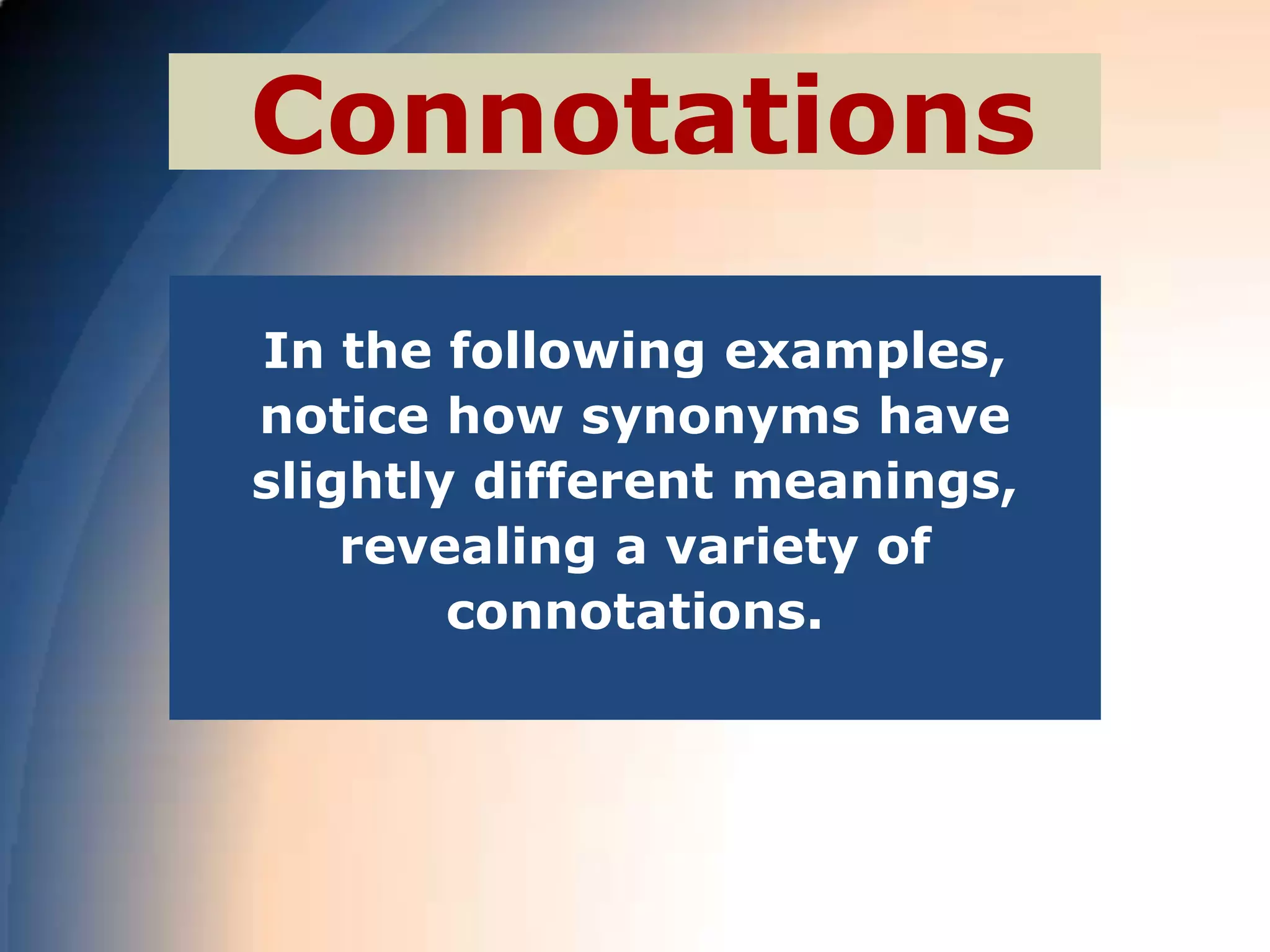 Word Choice: Diction and Connotations | PPTX