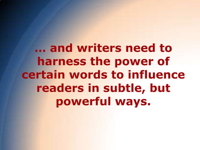 Word Choice: Diction and Connotations | PPTX