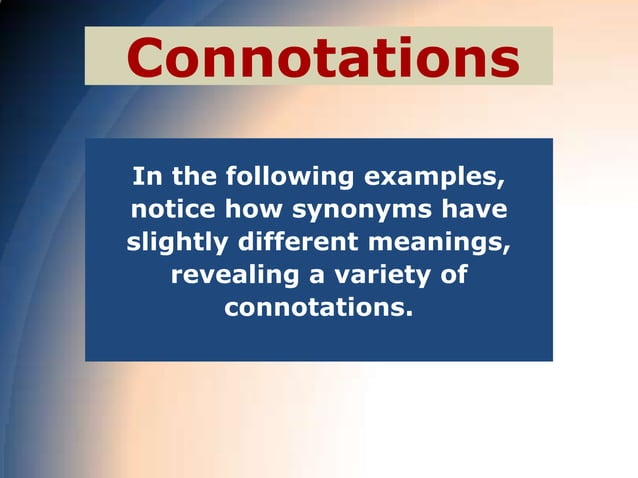 Word Choice: Diction and Connotations | PPTX