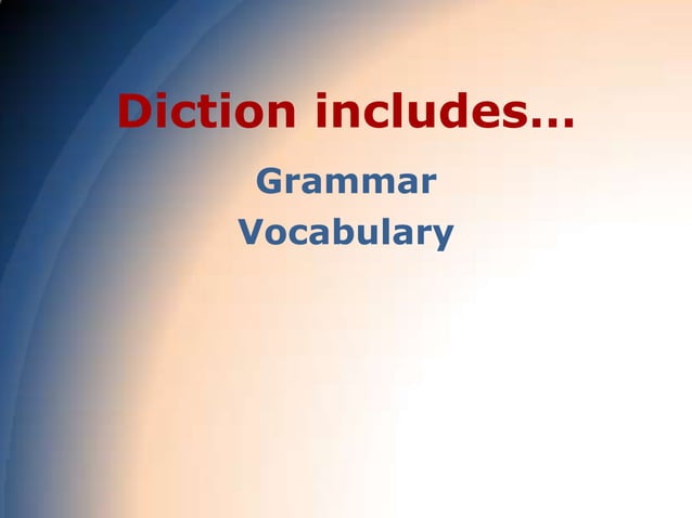 Word Choice: Diction and Connotations | PPTX