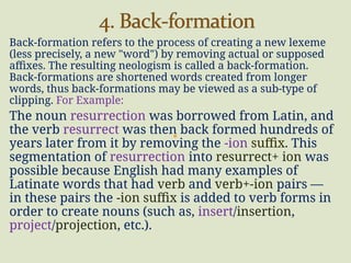 Word-formation-process.pptpptpptpptpptpptppt | PPT
