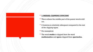 Word-formation Processes in English Grammar | PPT