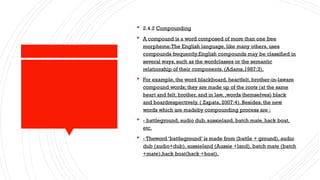 Word-formation Processes in English Grammar | PPT
