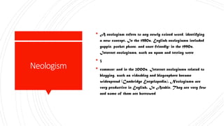 Word-formation Processes in English Grammar | PPT