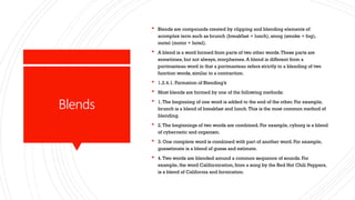 Word-formation Processes in English Grammar | PPT