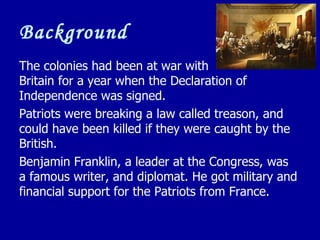 Word Knowledge/Vocabulary for Declaration of Independence | PPT
