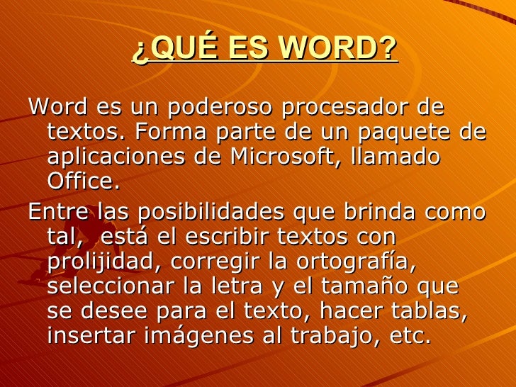 Lo básico de Microsoft Word