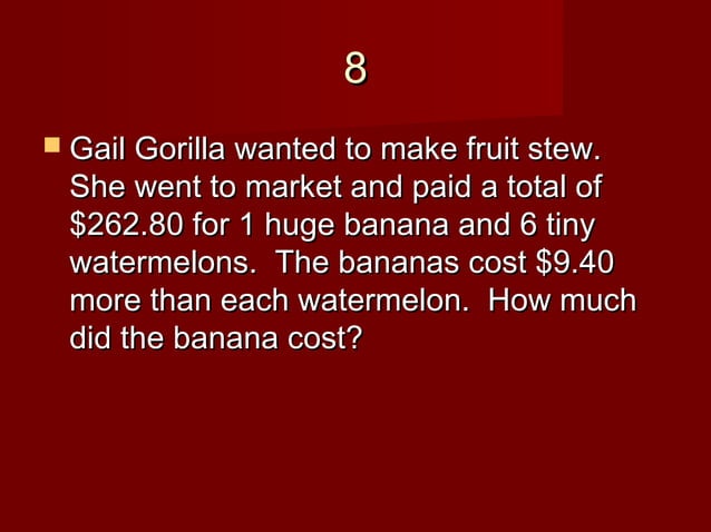 Word problem wednesday[1] | PPT