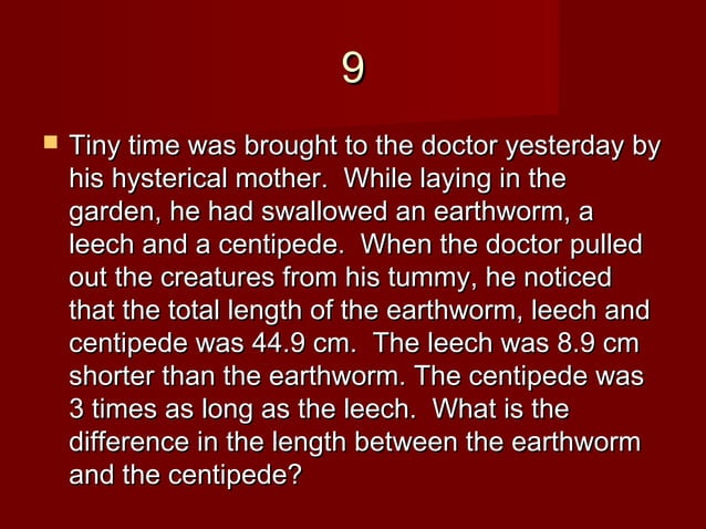 Word problem wednesday[1] | PPT