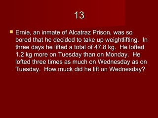 Word problem wednesday[1] | PPT