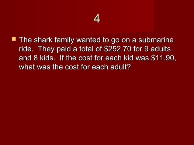 Word problem wednesday[1] | PPT