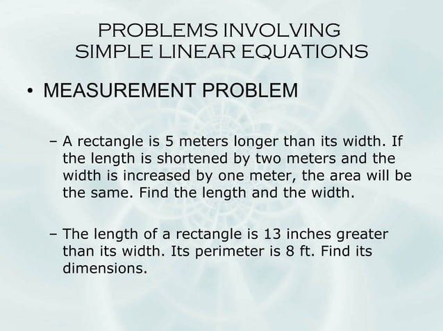 Word Problems Linear | PPT
