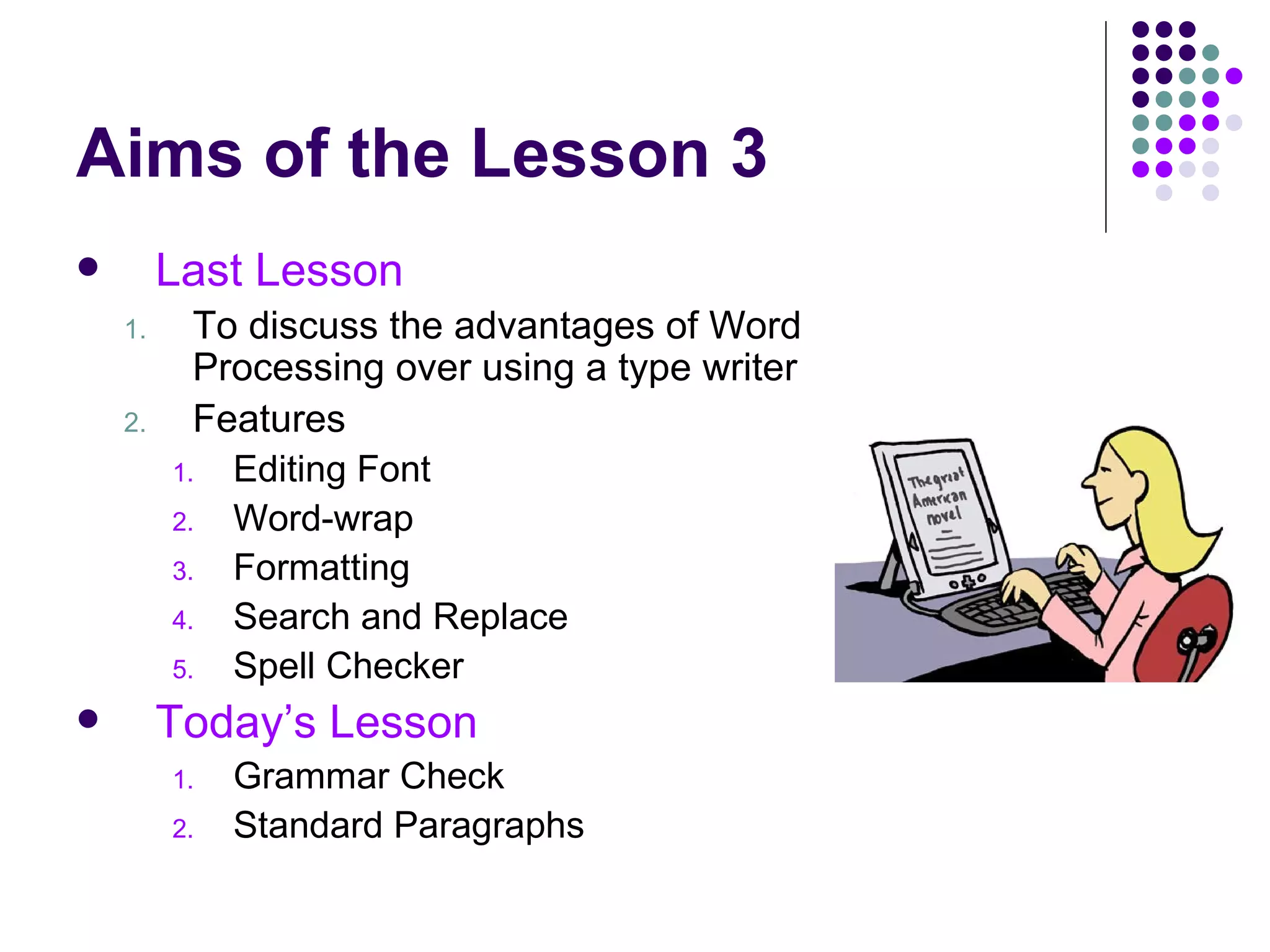 Word Processing Slides | PPT