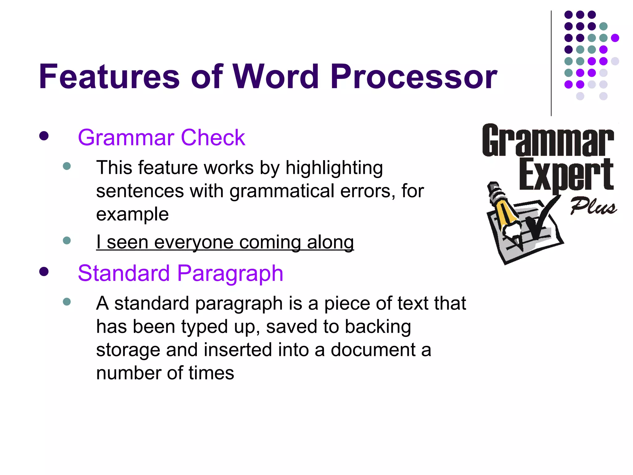Word Processing Slides | PPT