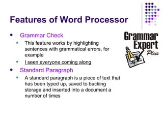 Word Processing Slides | PPT