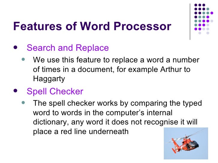Word Processing Slides