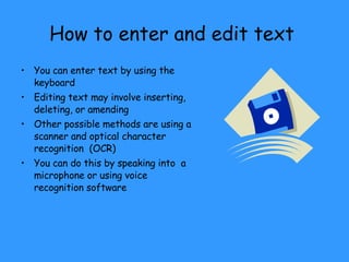 Word Processing Slideshow | PPT