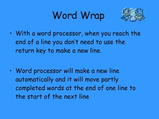 Word Processing Slideshow | PPT