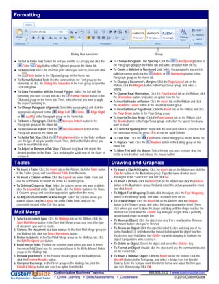 Word quick-reference-2007 | PDF