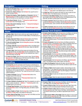 Word quick-reference-2010 | PDF | Desktop Publishing | Computer Software and Applications