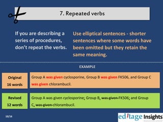 10 tips to help you reduce the length of your research paper | PPTX
