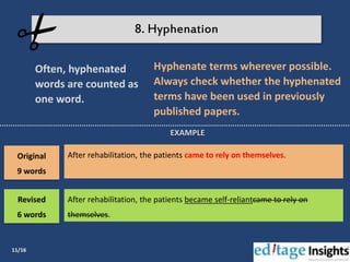 10 tips to help you reduce the length of your research paper | PPTX