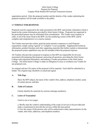 WORD - Request for Proposal Campus-Wide Student ID Card and ...