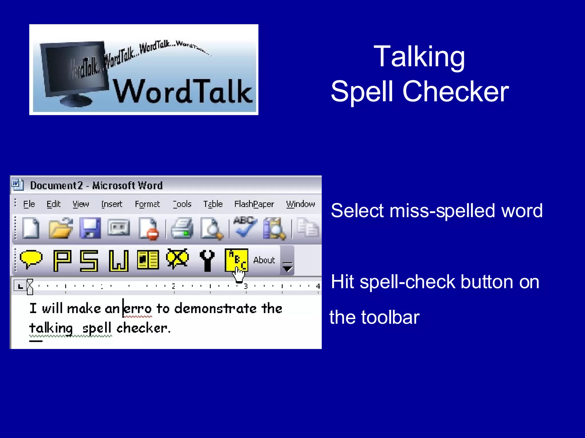 Word Talk Tutorial | PPT