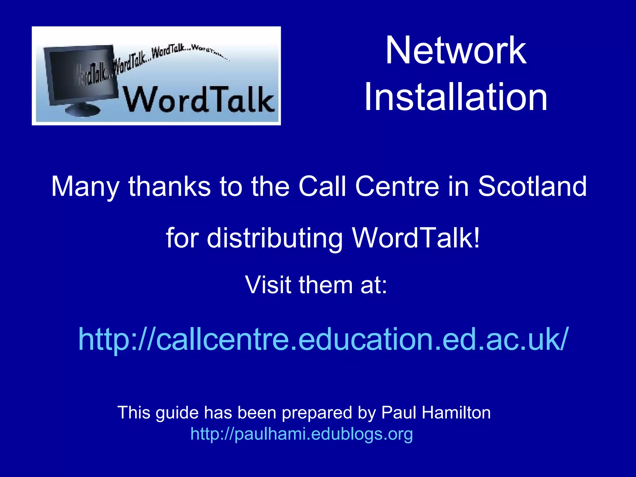 Word Talk Tutorial | PPT