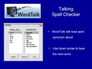 Word Talk Tutorial | PPT
