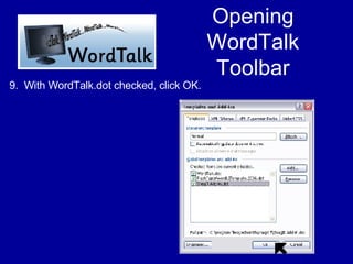 Word Talk Tutorial | PPT