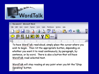 Word Talk Tutorial | PPT
