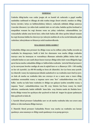 Xanuunka Dhiig karka | PDF