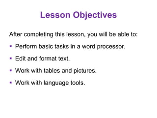 MS WORD LEARNING | PPT