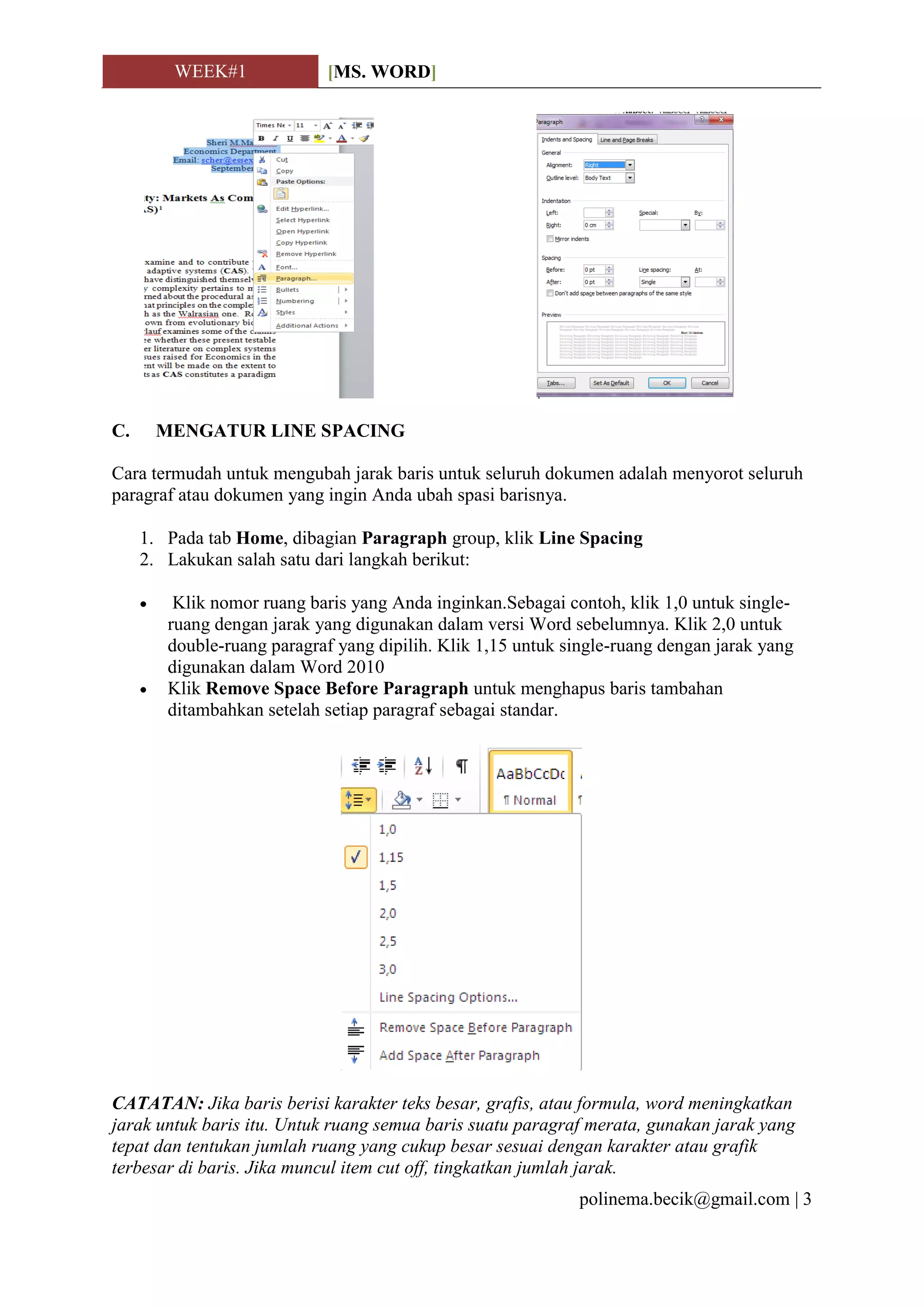 Word#1. ribbon format dokumen | PDF