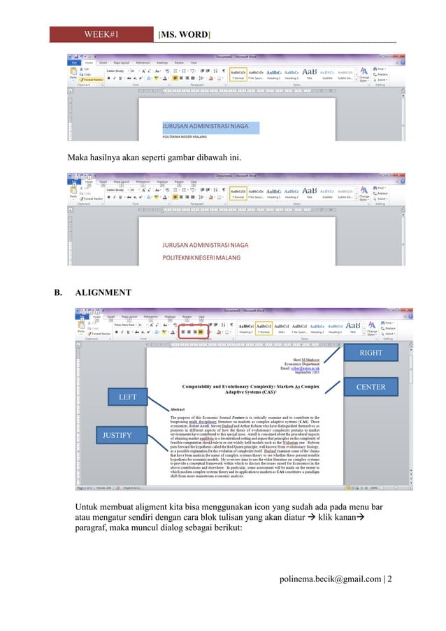 Word#1. ribbon format dokumen | PDF