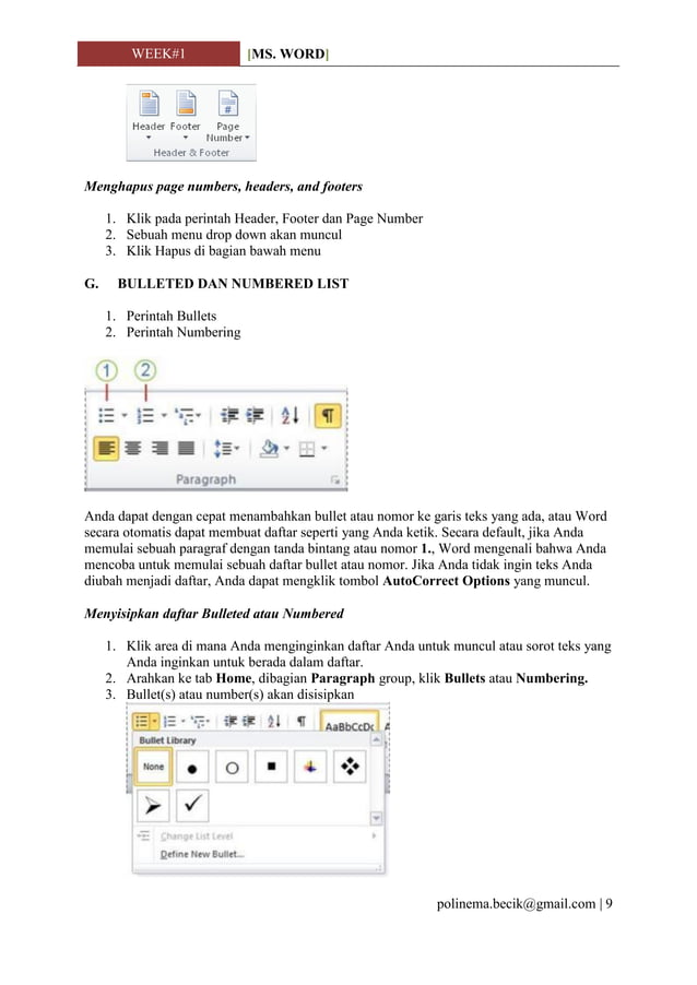 Word#1. ribbon format dokumen | PDF