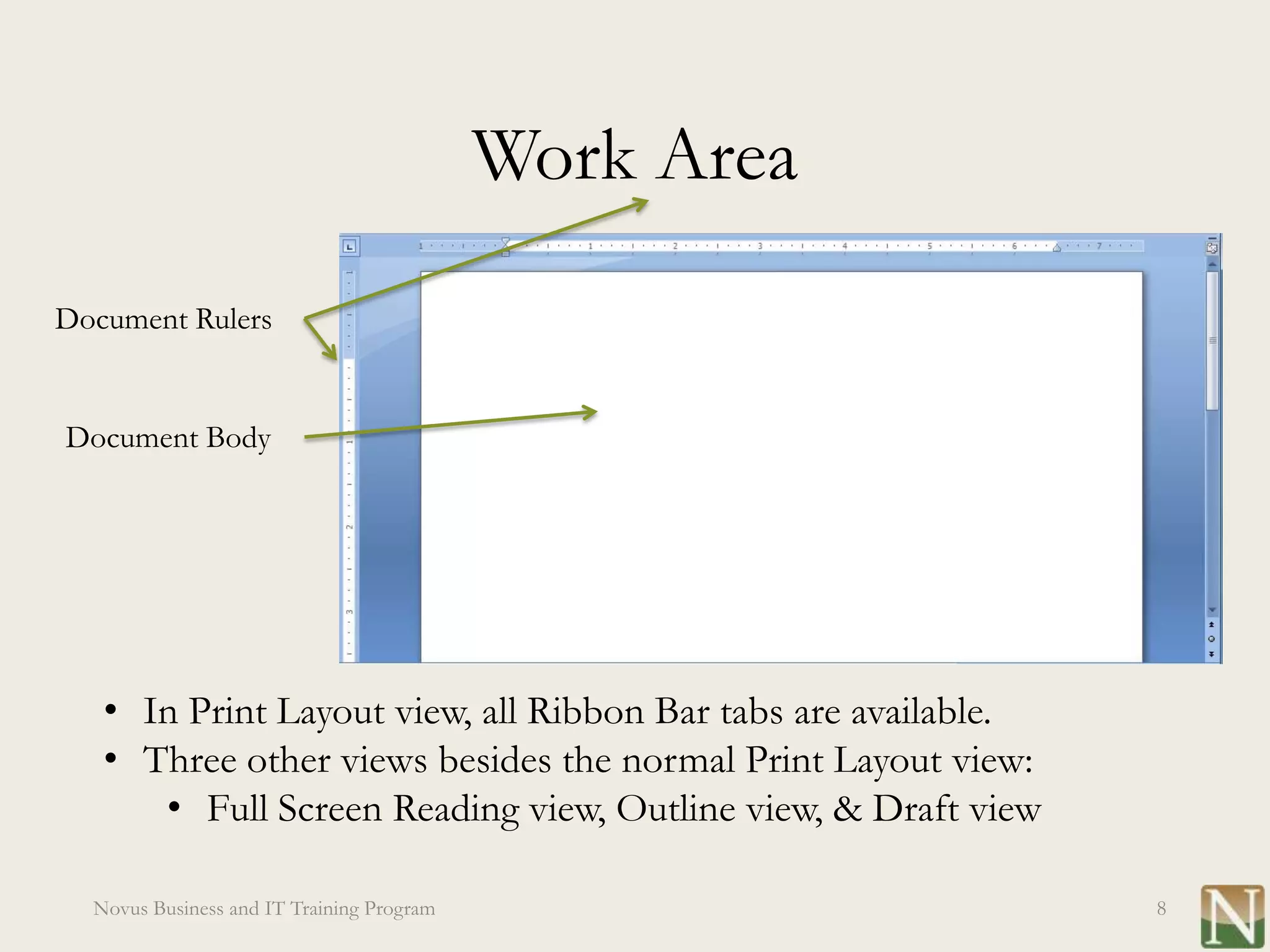 Word Lesson 1: Word Basics | PPTX