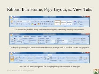 Word Lesson 1: Word Basics | PPTX